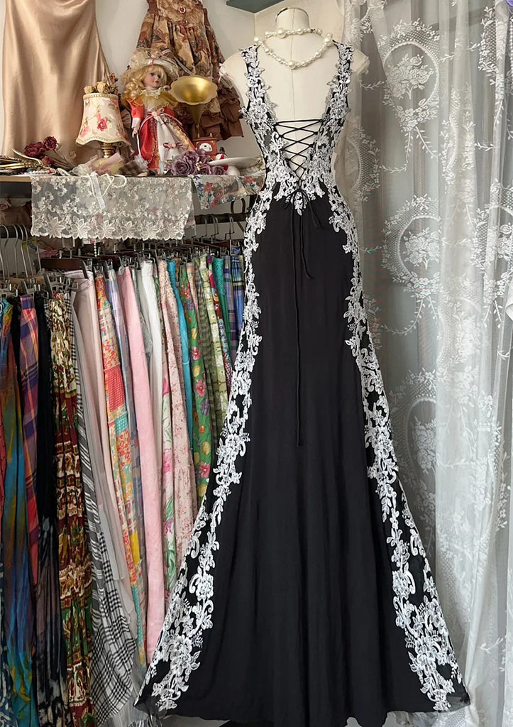 Charming Spandex With Lace Applique Sweetheart Party Dress, Mermaid Lo ...