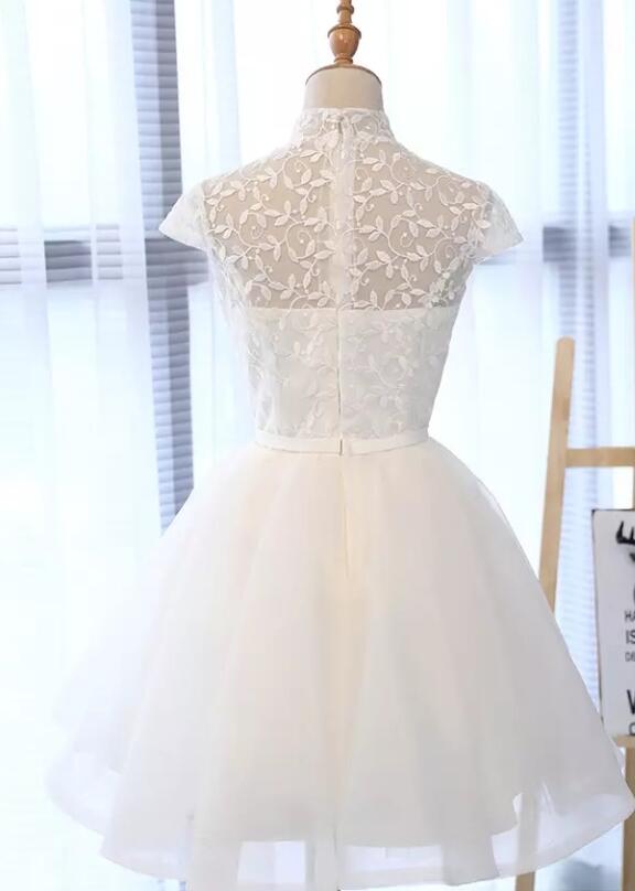 Lovely Graduation Party Dress, Short Formal Dress , Cap Sleeves Homeco ...